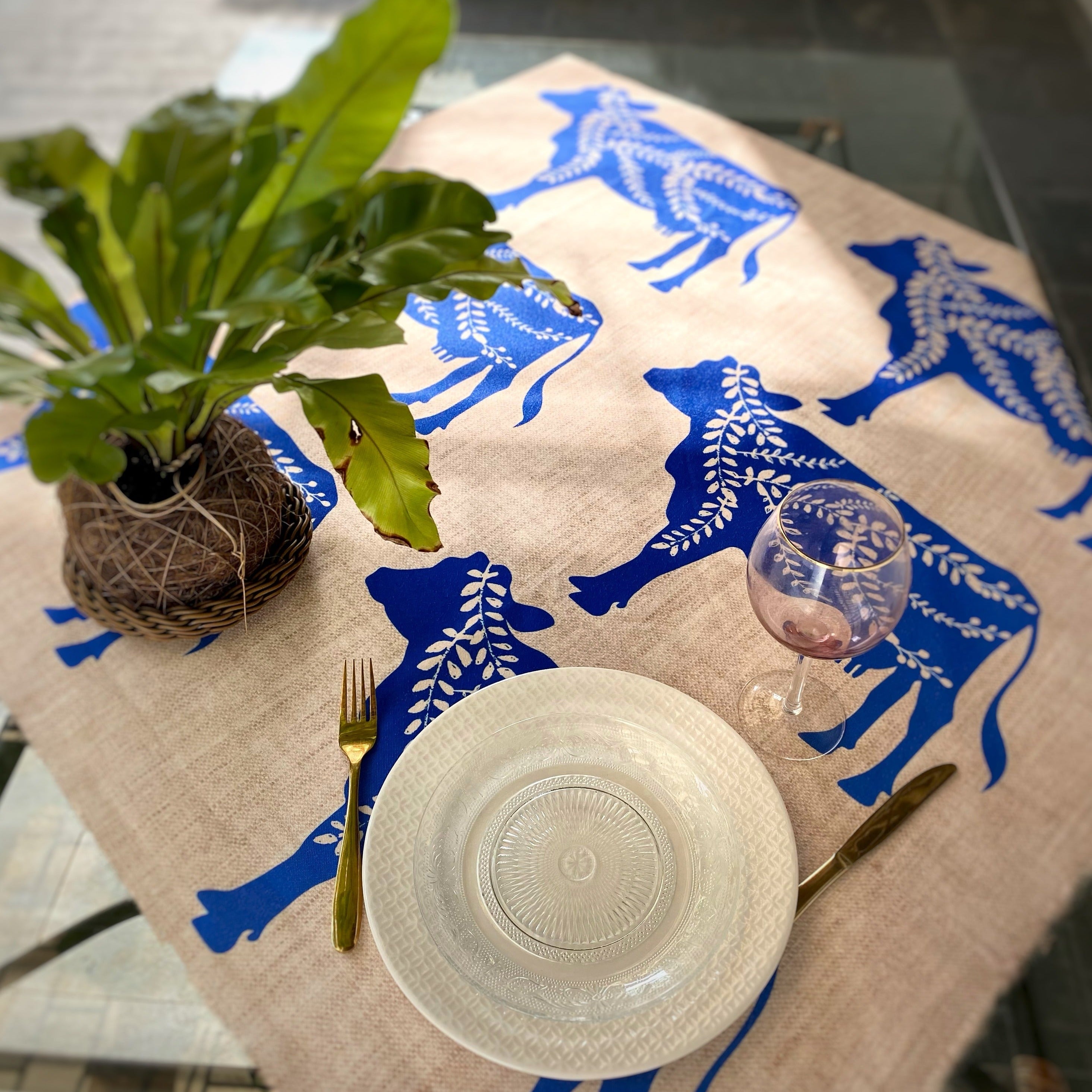 individual coleccion farm vacas azules – Claussen